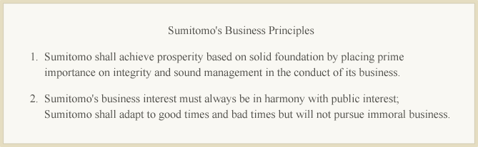 The Sumitomo Spirit | Corporate Philosophy | SUMITOMO CHEMICAL