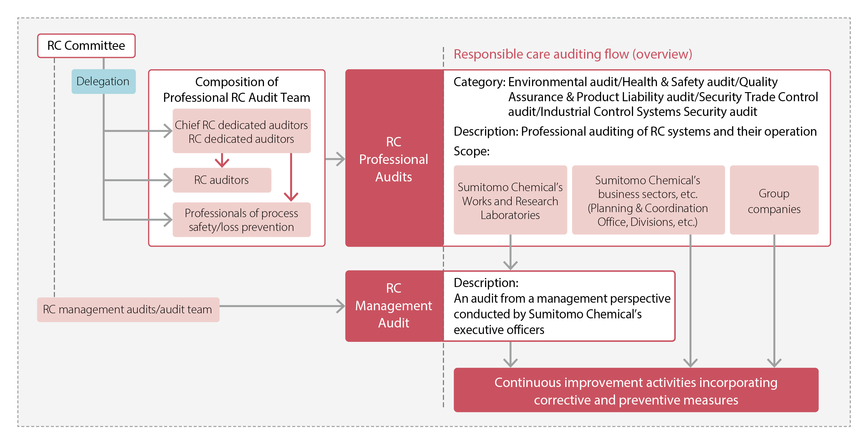 Responsible Care (RC) Audits | Governance | SUMITOMO CHEMICAL